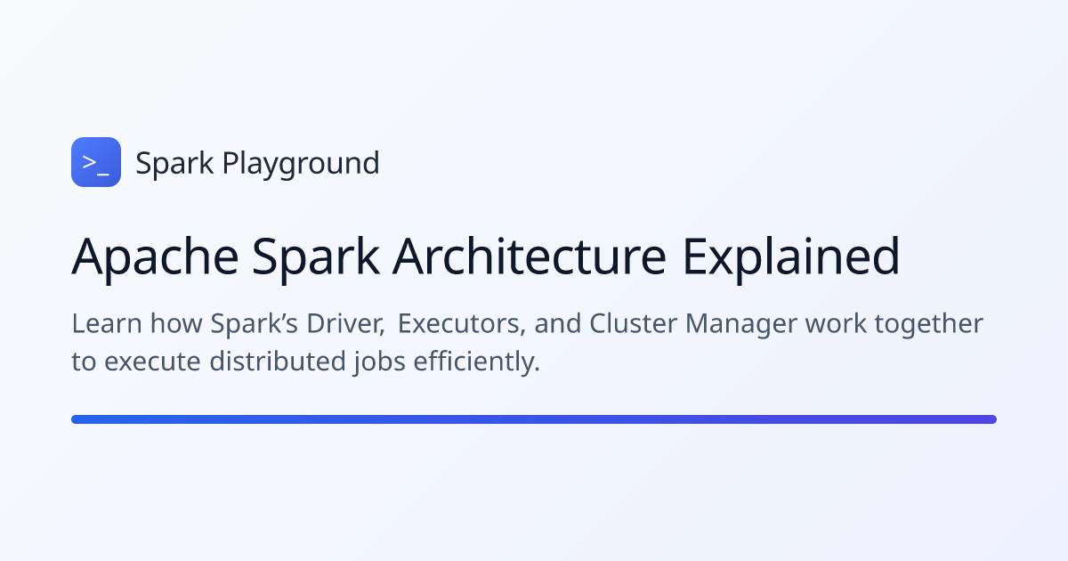 Apache Spark Architecture Explained
